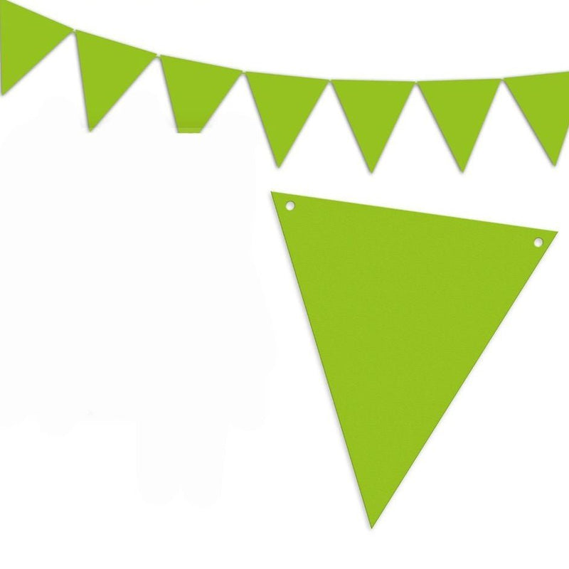 Banderín de cartón verde lima